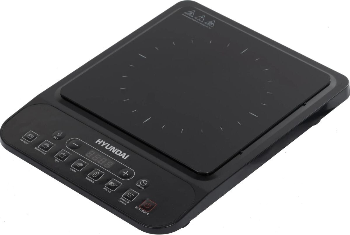 Плита настольная электрическая Hyundai HYC-0101 черный эмаль (настольная)