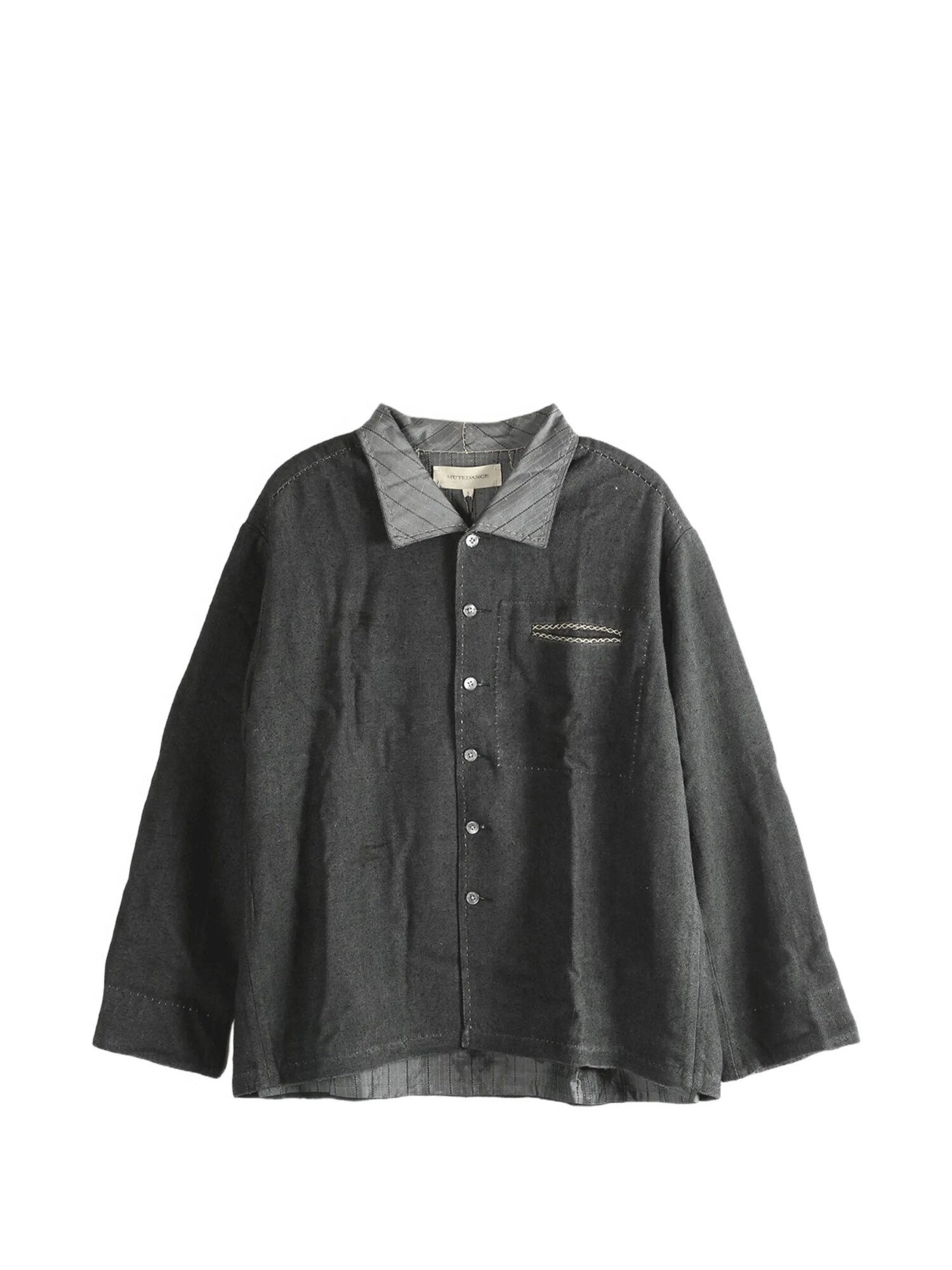 Рубашка Chest-pocket check-collar shirt