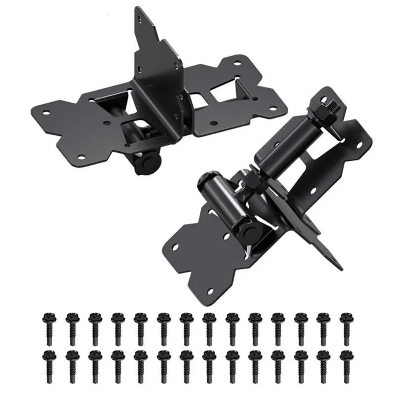 Регулируемые петли для ворот из нержавеющей стали комплект 2 шт. черные для ворот и калиток