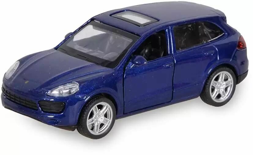Модель машинки MSZ / Metal Speed Zone orsche Cayenne, 11.5 см, масштаб 1:43, инерционная, синяя