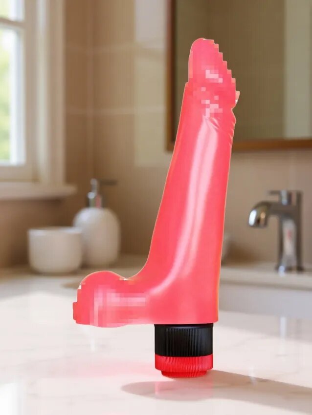 Гелевый розовый вибромассажёр - 19 см. LOVETOY (А-Полимер), ПВХ