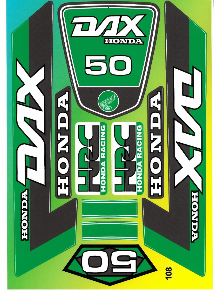 Наклейки на мотоцикл, автомобиль, питбайк стикеры Honda Хонда для эндуро