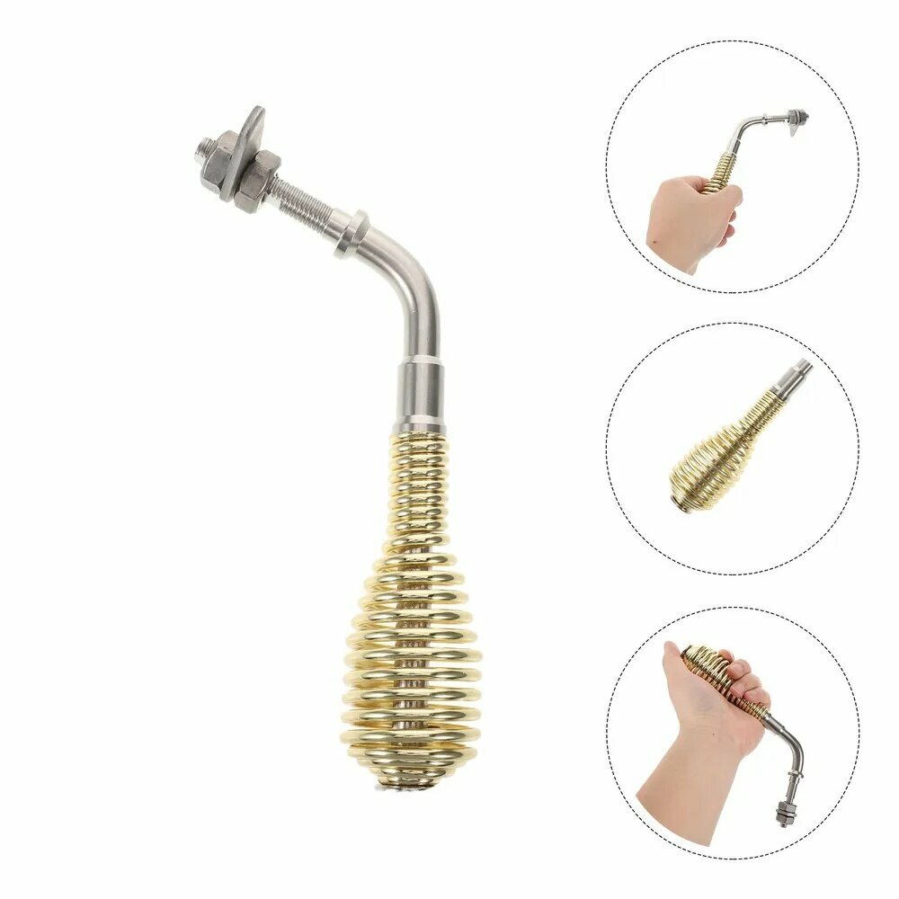 Золотистая пружинная ручка из сплава для замены на дверце дровяной печи