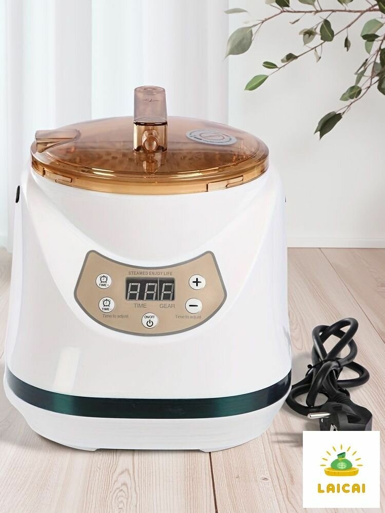 Эксклюзивный домашний СПАдетокс обеспечивается портативной сауной 2.8 л, оснащенной пультом, мощностью 1.5 кВт 220В и кастрюлей из нержавеющей стали