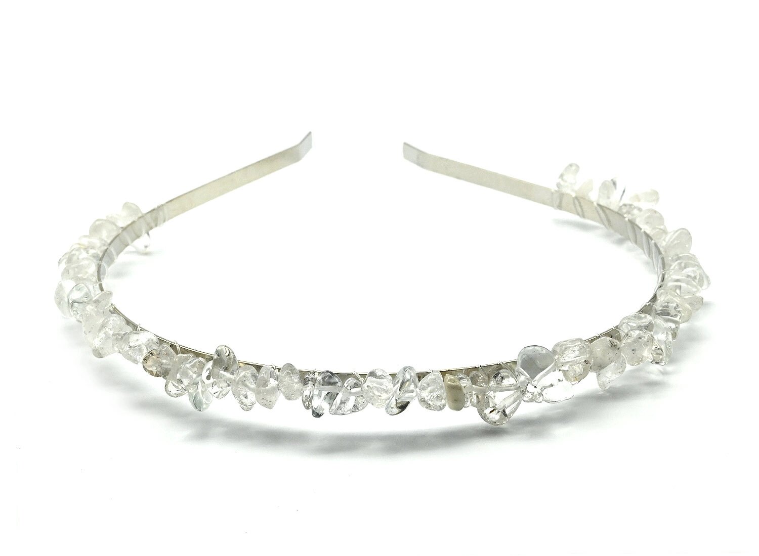 Ободок для волос с горным хрусталем