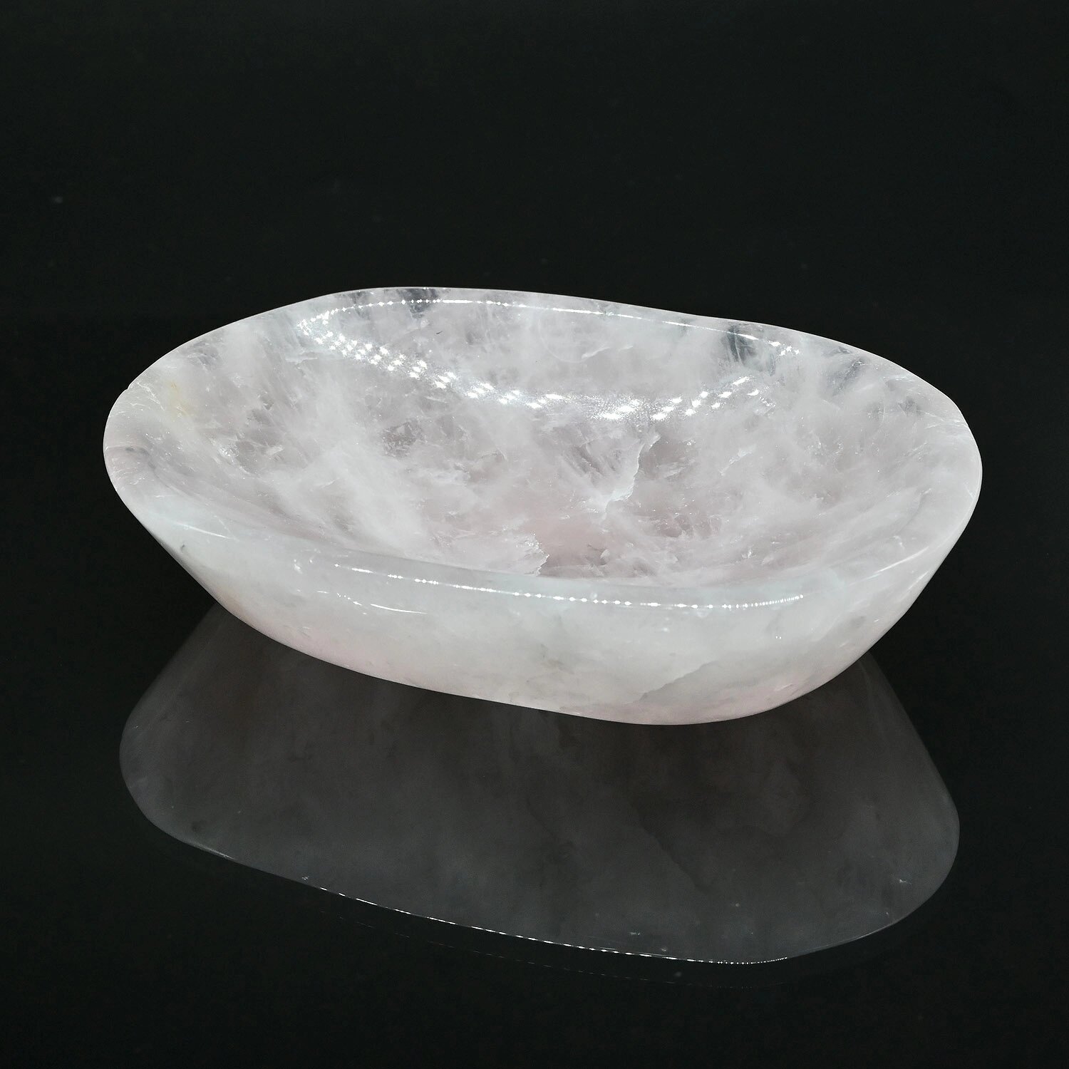 Мыльница из розового кварца 106*77*25мм, 218г