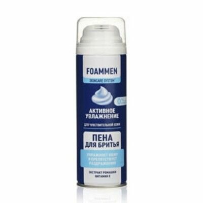 Пена для бритья FOAMMEN объем 200 мл, для чувствительной кожи, увлажняющая, мужская, с эффектом питания