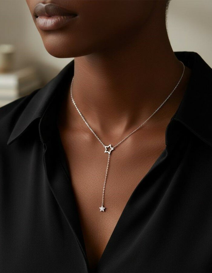 Колье, циркон