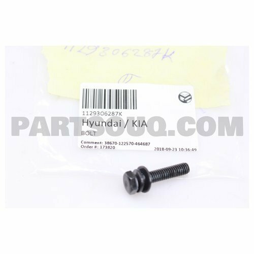 Болт клапанной крышки Hyundai-Kia 1129306287K