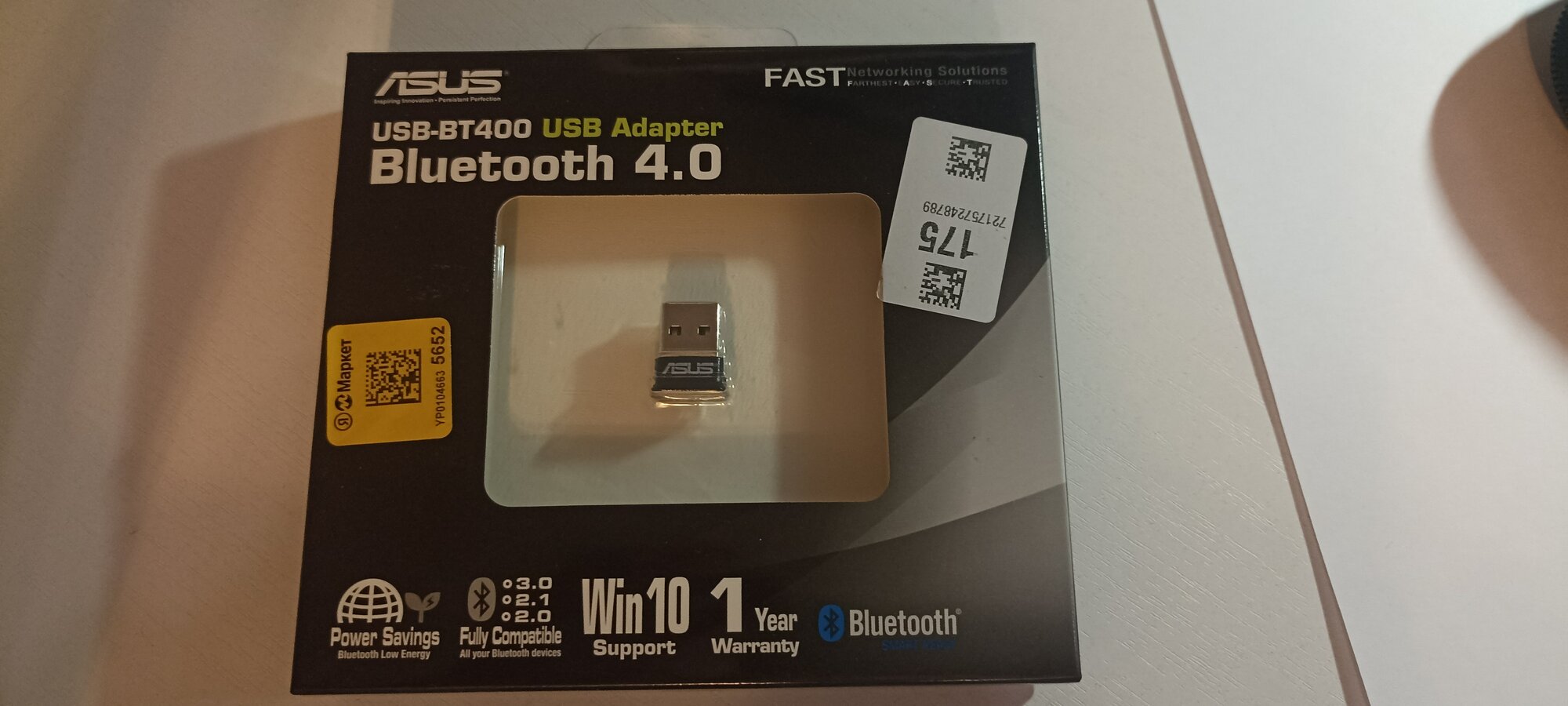 Bluetooth адаптер asus bt 400