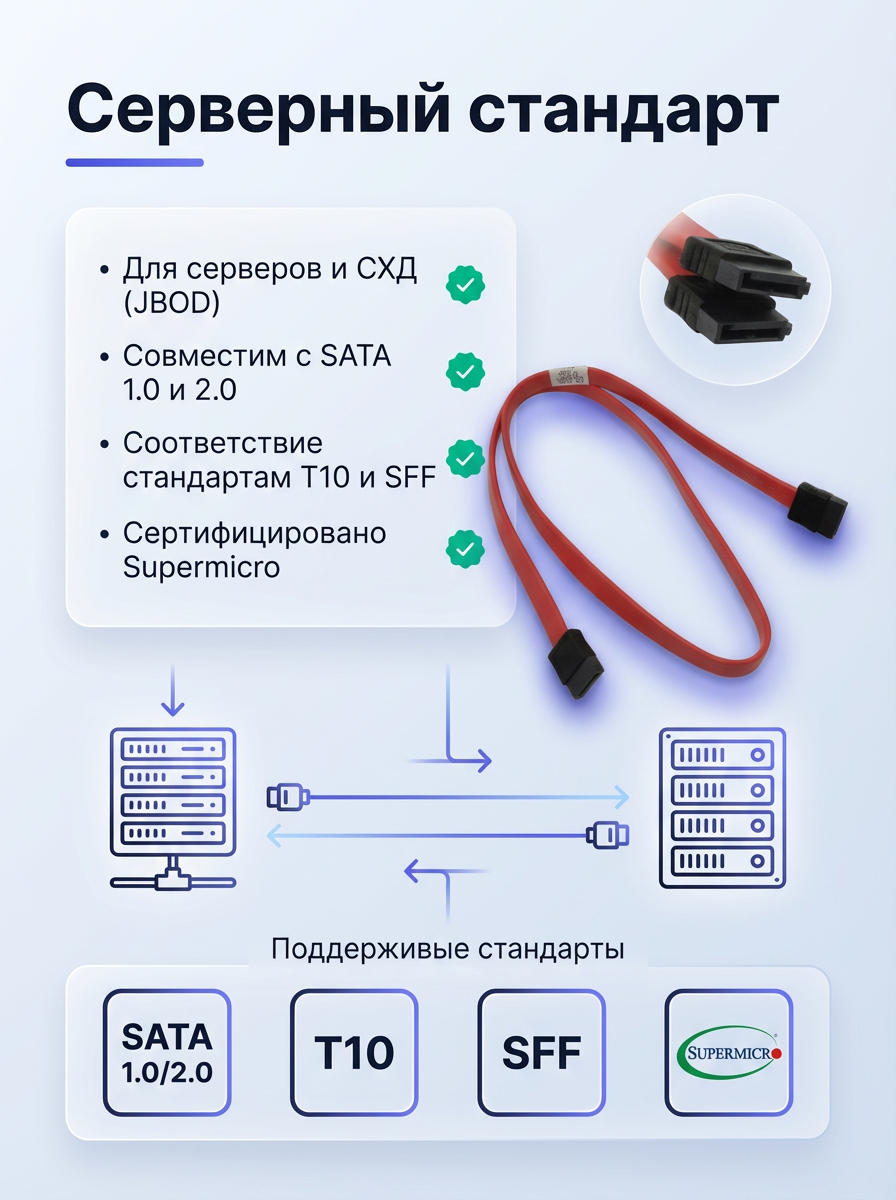SuperMicro SerialATA Cable 57.5см — фото 1