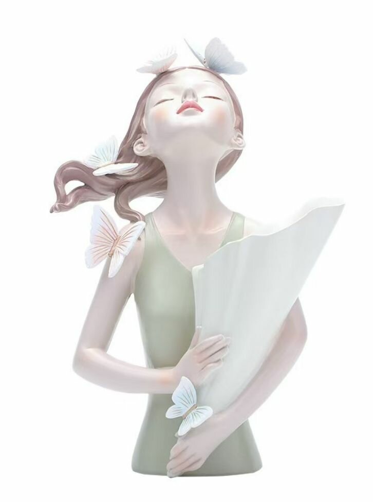 Креативная ваза Butterfly Girl, легкое роскошное украшение для рабочего стола