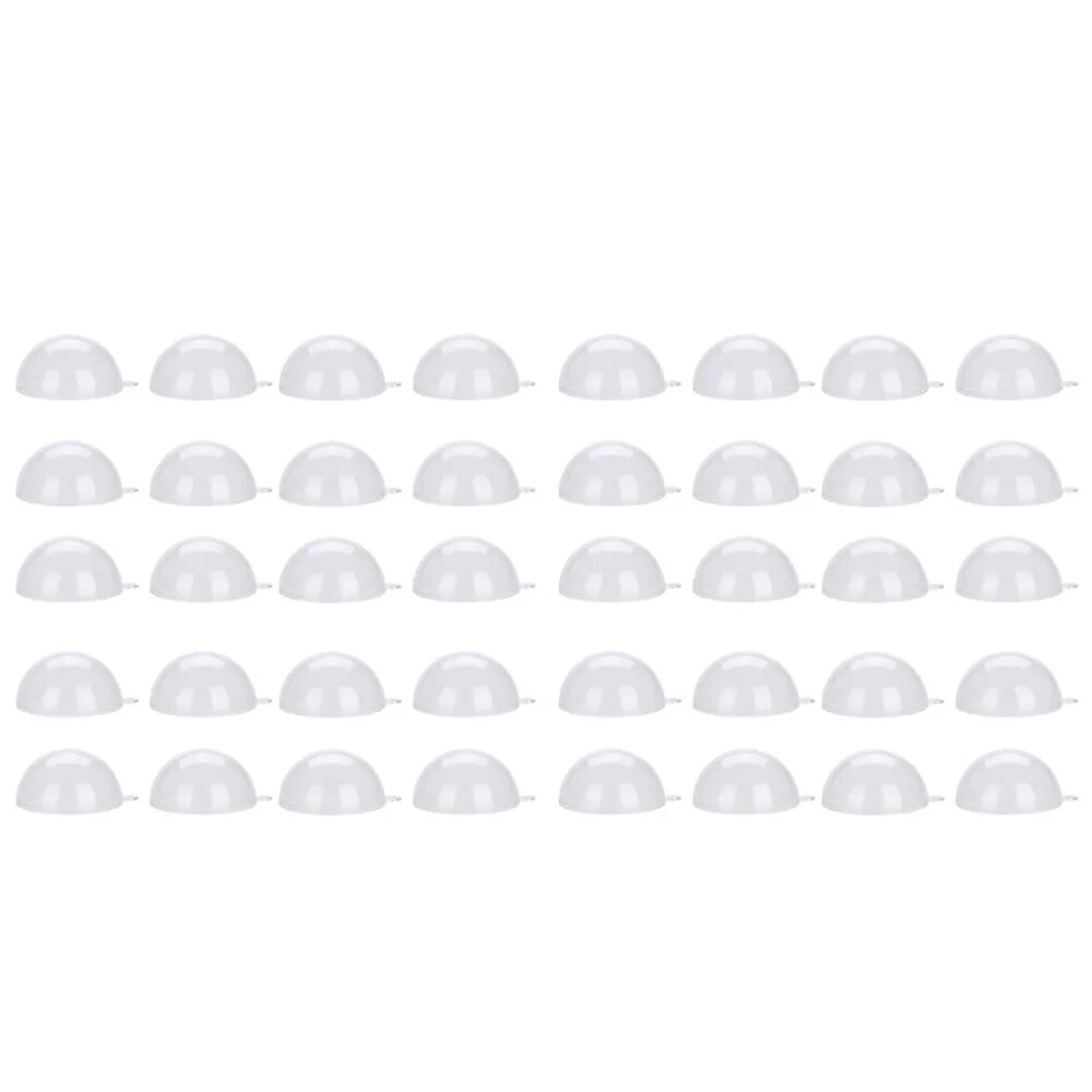 Пластиковые шары прозрачные 5 см, 20 шт, открывающиеся, для декора