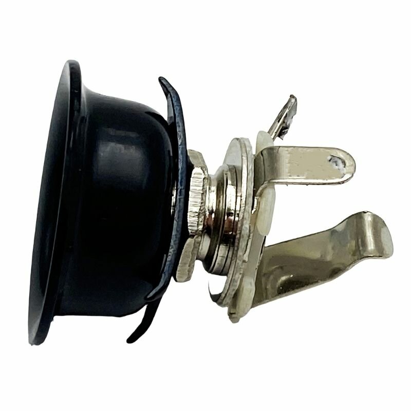 (1 шт.) Круглое гнездо для штекера электрогитары типа TL - черное