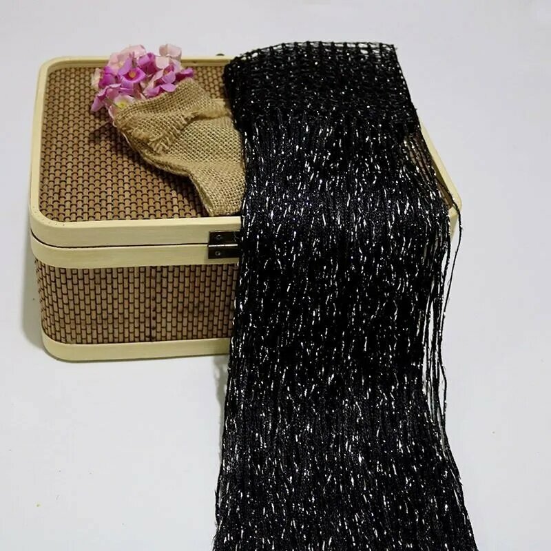 Занавеска на дверь из бусин 100x200 см черный