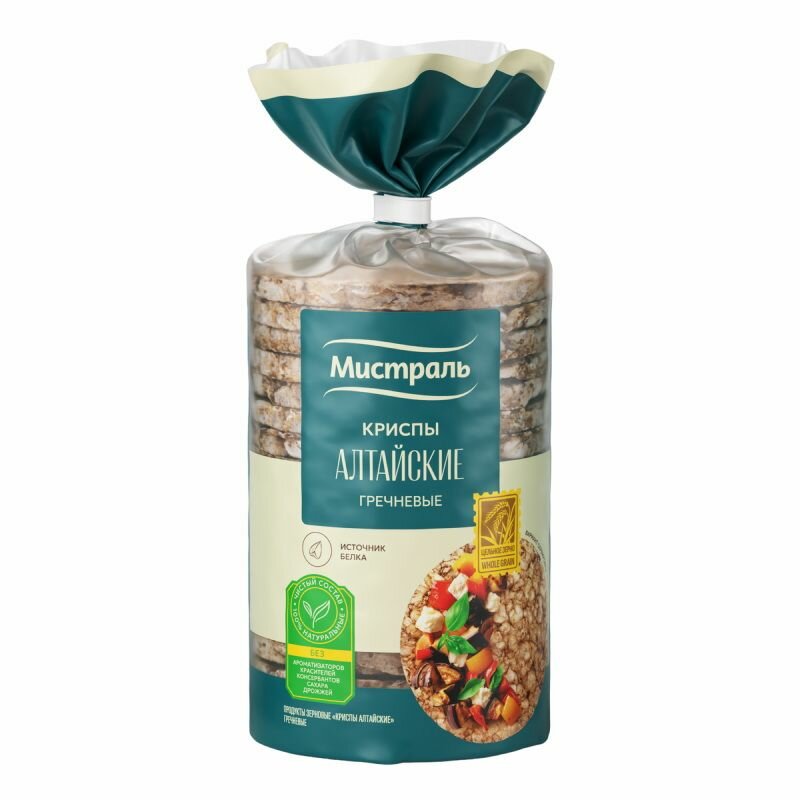 Криспы мистраль гречневые Алтайские /пакет/ 150г