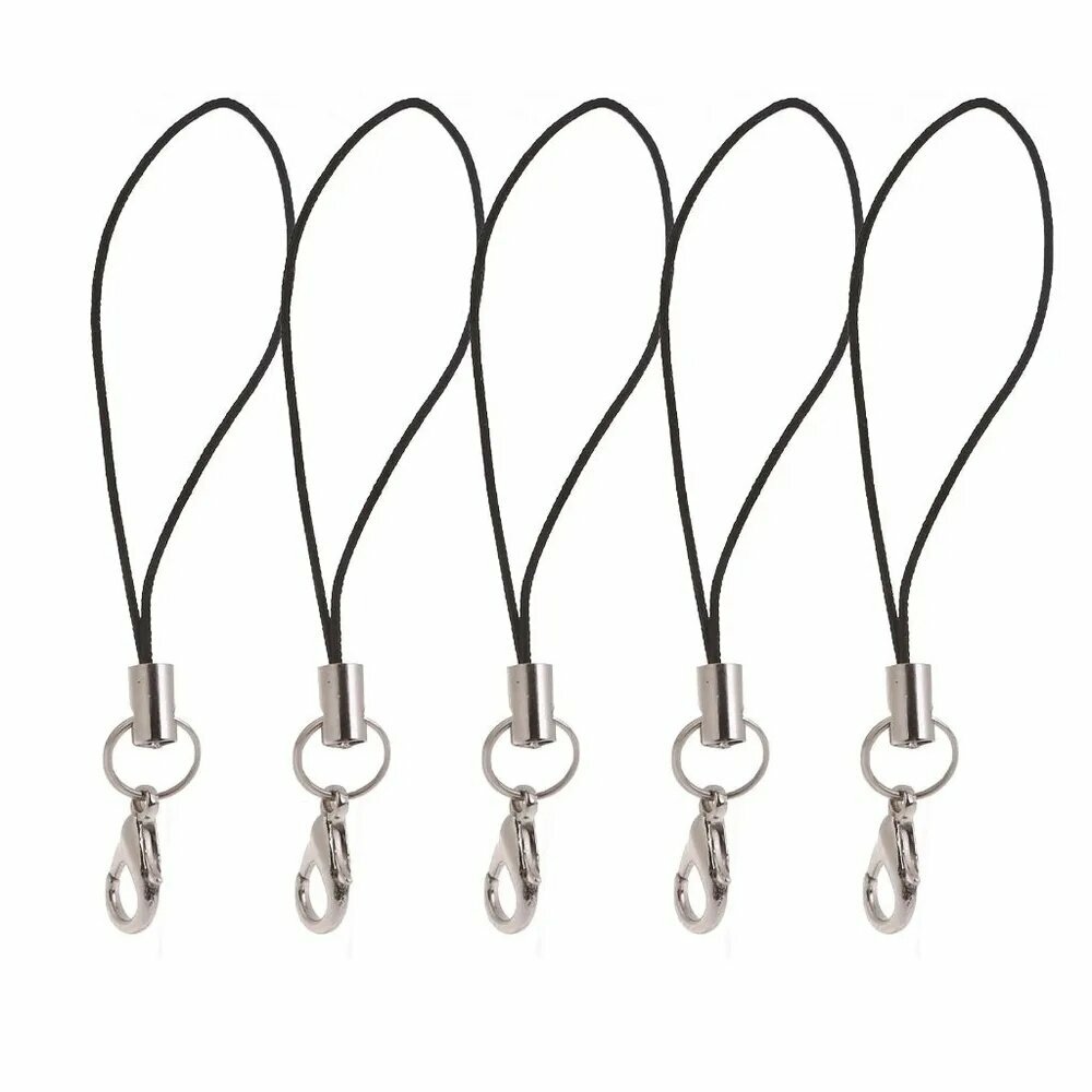 5 штук нейлоновых шнуров с карабином для флешки и наушников