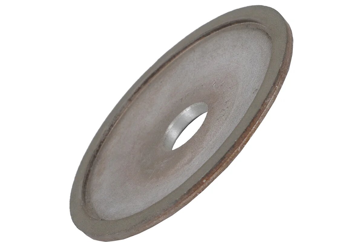 Круг алмазный шлифовальный КристАл Лтд 12R4 150x5х3x32 мм, зернистость 100/80 АС6, для заточки многолезвийного твердосплавного инструмента