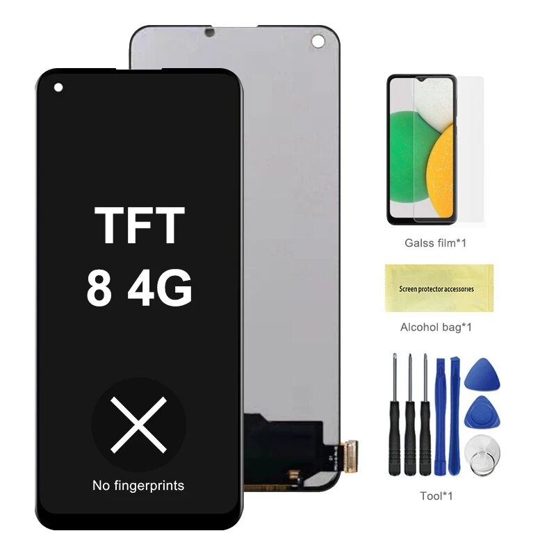 TFT дисплей для Realme 8 4G, 8, без рамки