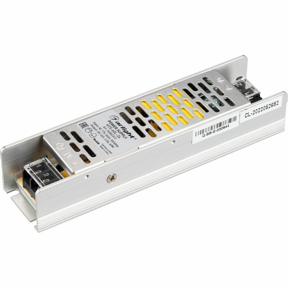 Блок питания HTS-60L-24 24В 2.5А 60Вт IP20 сетка Arlight 020823(1)
