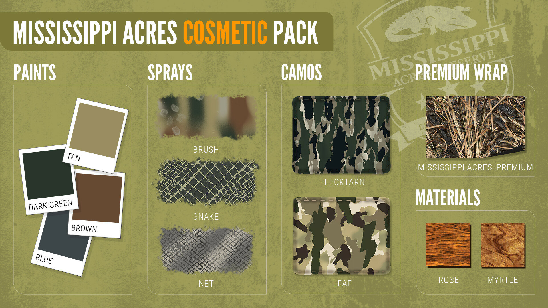 TheHunter: Call of the Wild - Mississippi Acres Cosmetic Pack DLC PC Steam Ключ