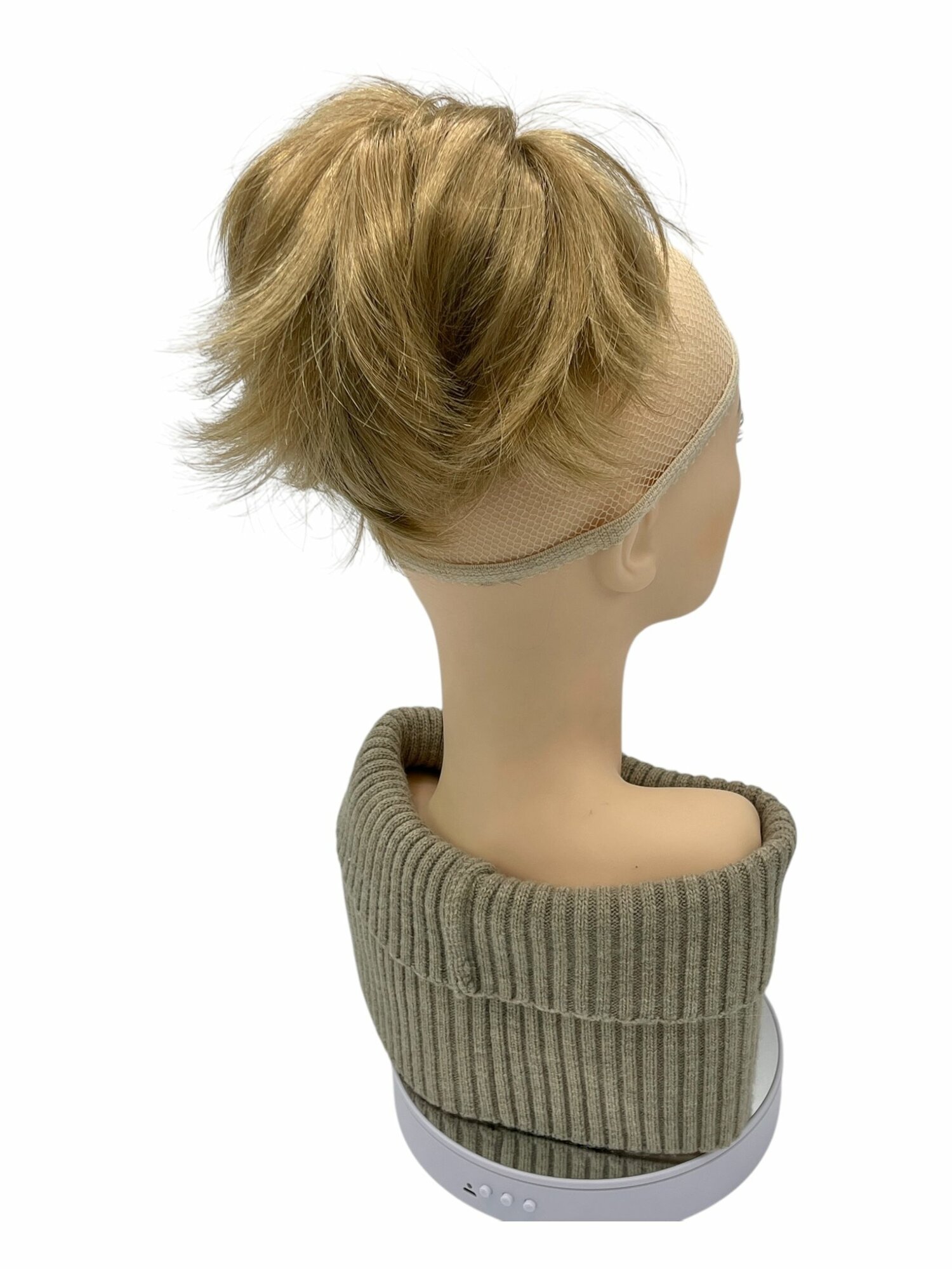 Шиньон Best Wigs "Карина", на заколке-крабе, искусственные волосы, бежевый, светло-коричневый