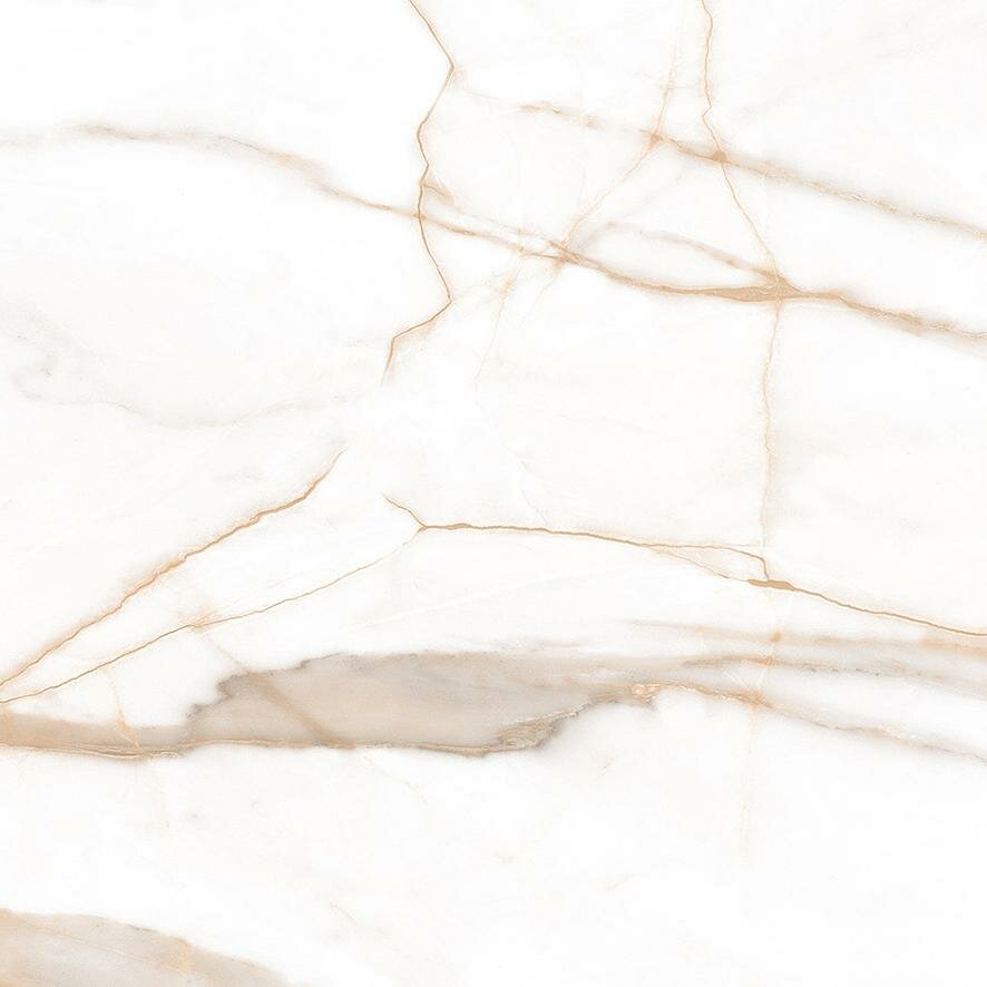 Керамогранит Ceradim Калакатта Годдес Голд белый полированный 60х60 см