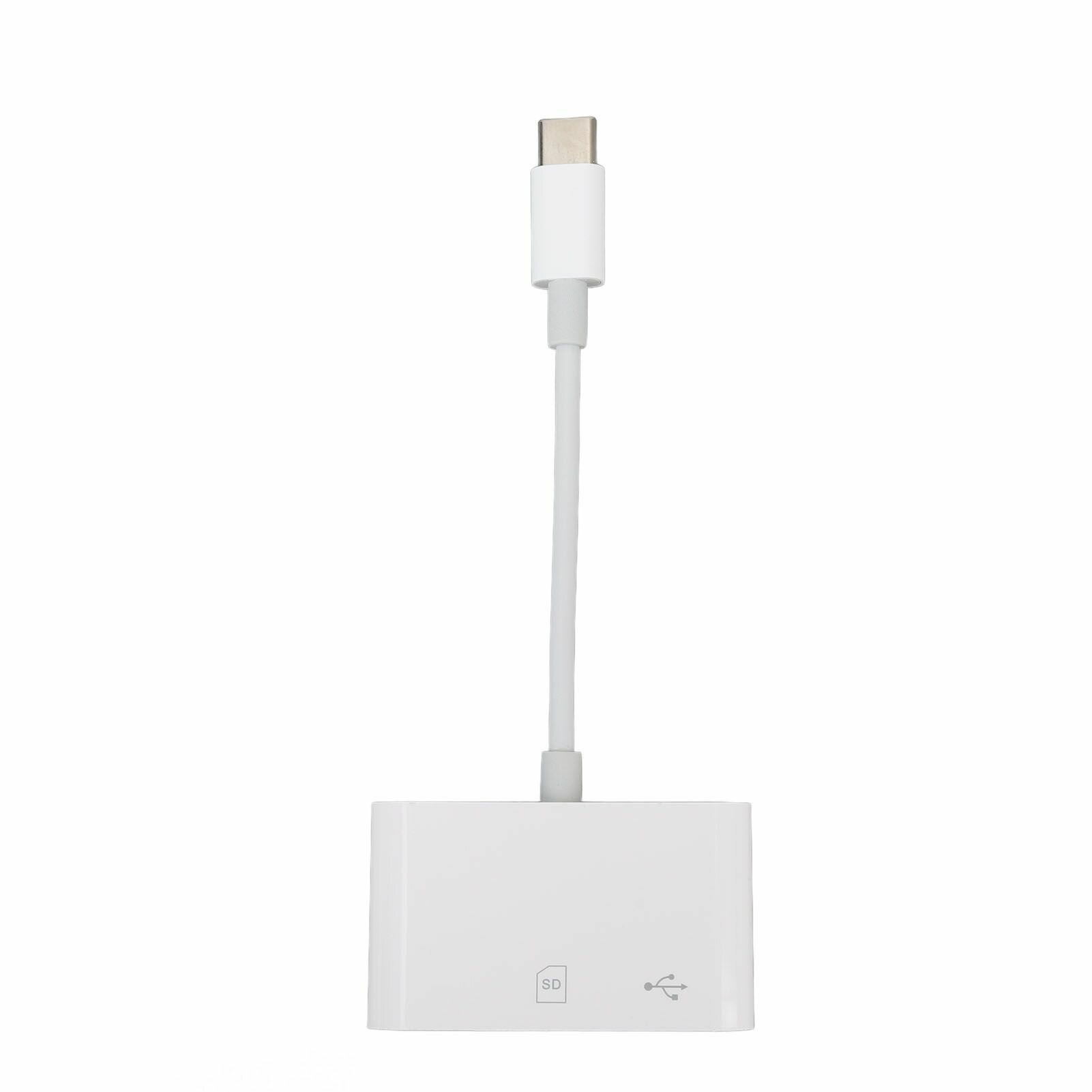 Устройство для чтения карт памяти USB-C 3-в-1, расширение для SD/ TF карт / U-дисков, подходит для мобильных телефонов и компьютеров