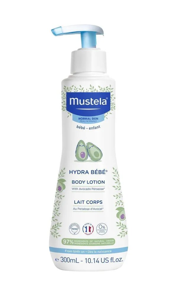 Mustela Молочко для тела Hydra Bebe для нормальной кожи младенцев, 300 мл