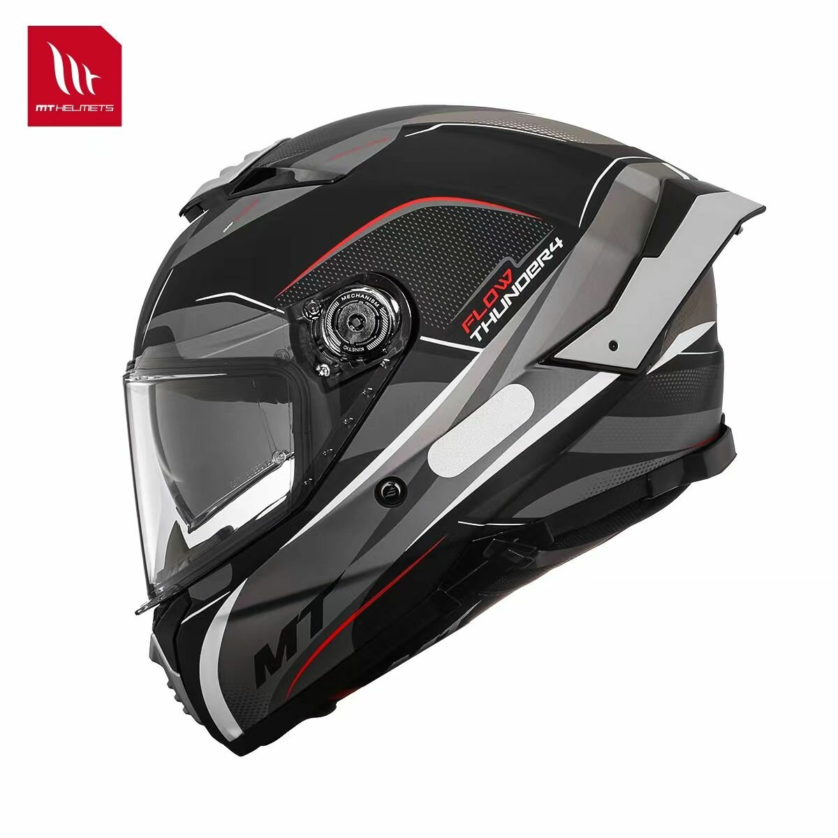 MT HELMETS Мотошлем, цвет: темно-серый, размер: XXL