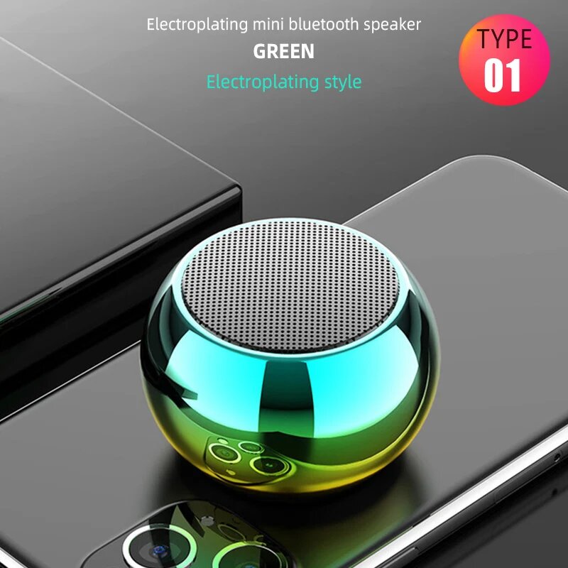 Bluetooth-динамик Keyounton Type1 Green, металлический