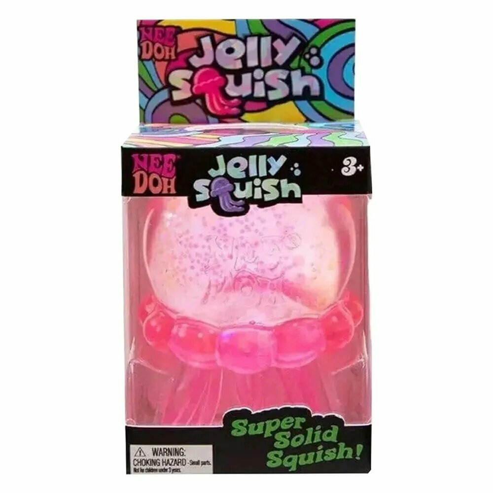 Антистресс-игрушка NeeDoh Jellyfish, желеобразная сквиши-фиджет, трендовая новинка