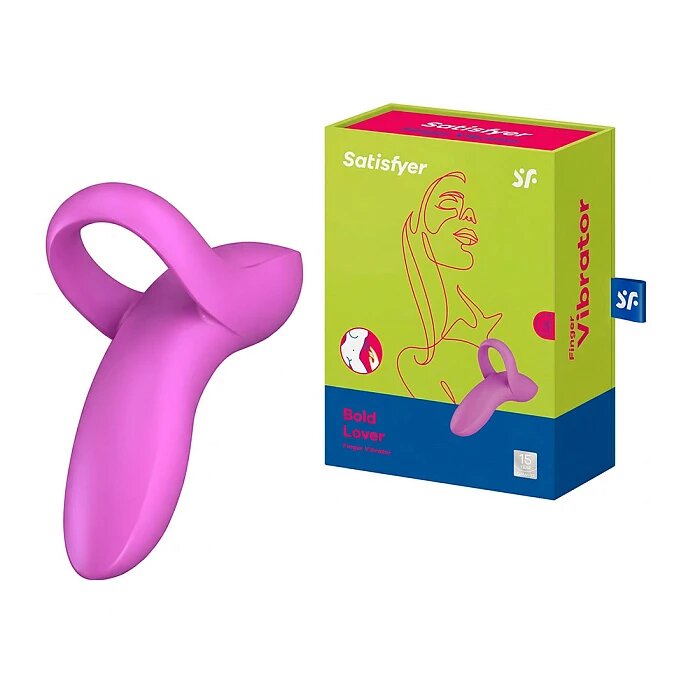 Вибростимулятор на палец «Satisfyer Bold Lover», водонепроницаемый, розовый