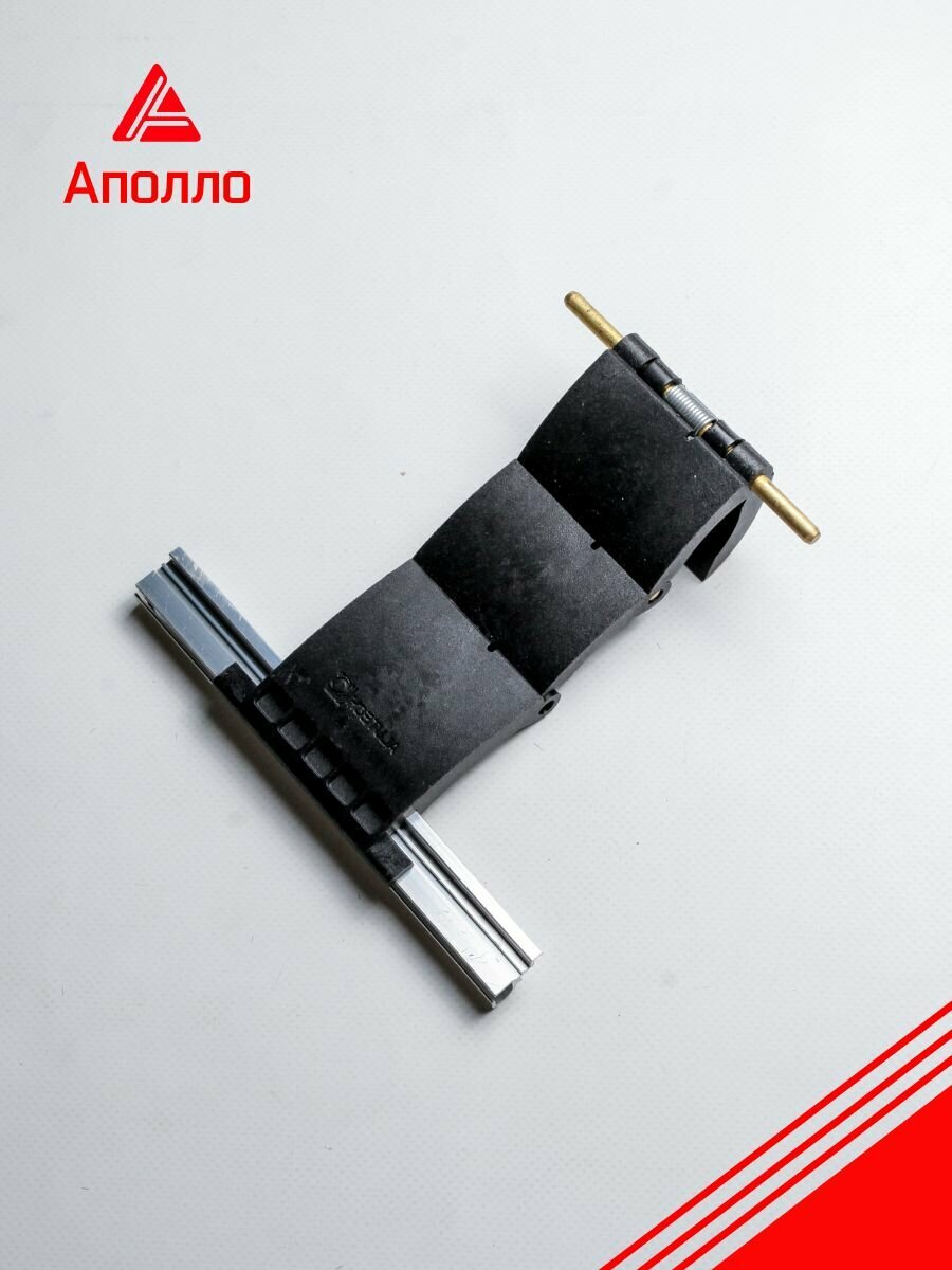 Ригель блокирующий Alutech RGM3U (Алютех) для рольставней, роллет, жалюзи, рулонных ворот. Черного цвета. 1 штука