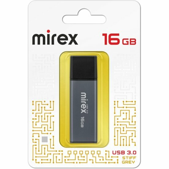 Флэш накопитель Mirex 16 Гб STIFF GREY USB 3.0 (13600-FM3SGR16)