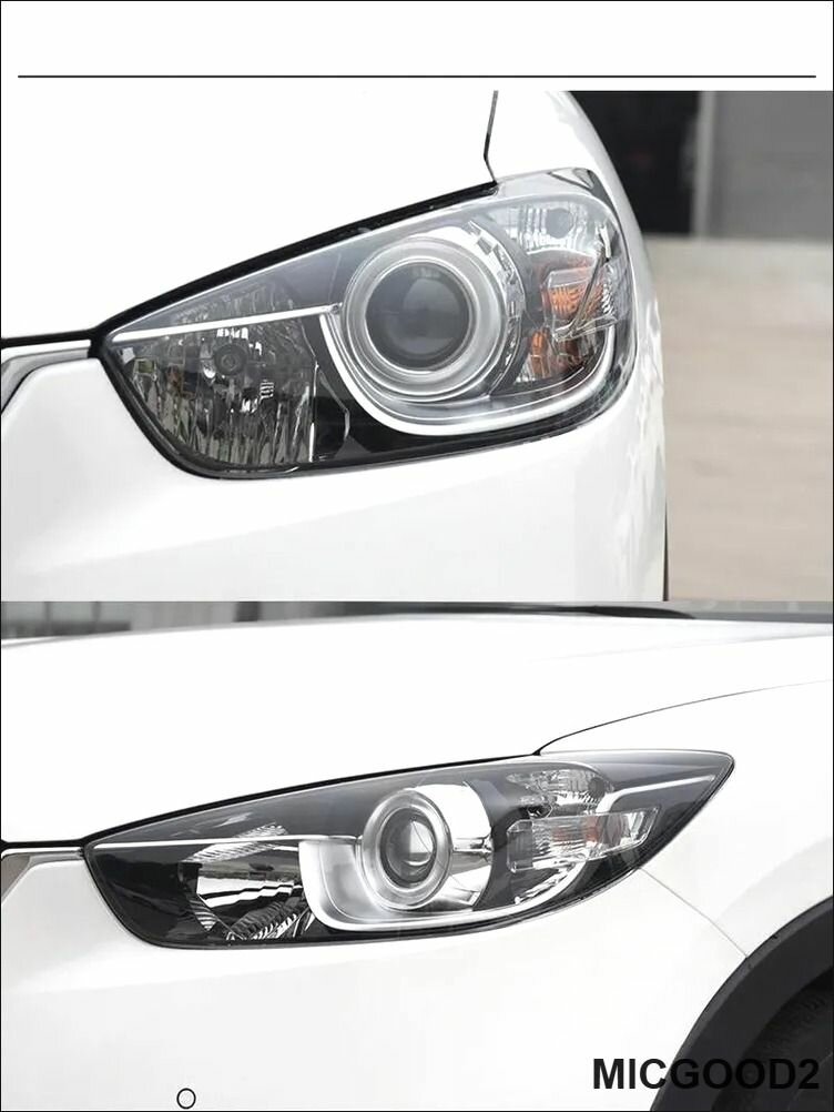 Стекло фары Mazda CX5 2011–2017 левое и правое, комплект 2 шт, прозрачное, для замены и восстановления внешнего вида