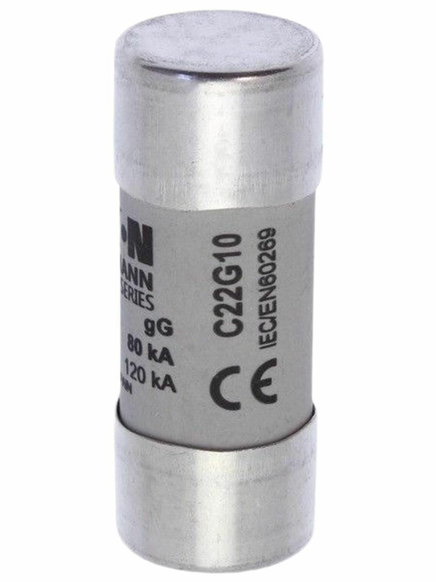 ПВЦ 22х58 Eaton, 10 А, 500 В, gG, Вставка плавкая цилиндрическая, Артикул: C22G10.