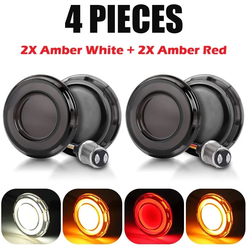 Светодиодные указатели поворота 4шт, 2x White, 2x Red