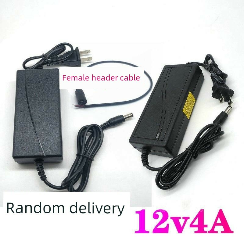 Адаптер питания 220В AC в 12В DC с USB Type A женским разъемом - 4А, подходит для бытовых приборов, пылесоса,