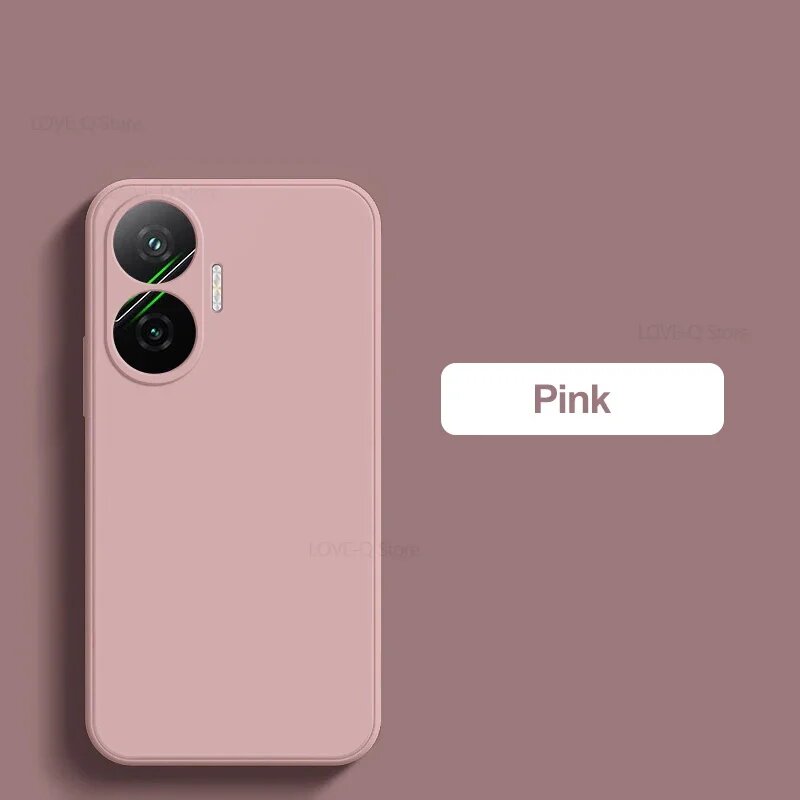 Оригинальный жидкий силиконовый чехол для телефона XIAOMI POCO F7 для нового Poco F7, Розовый, Pink