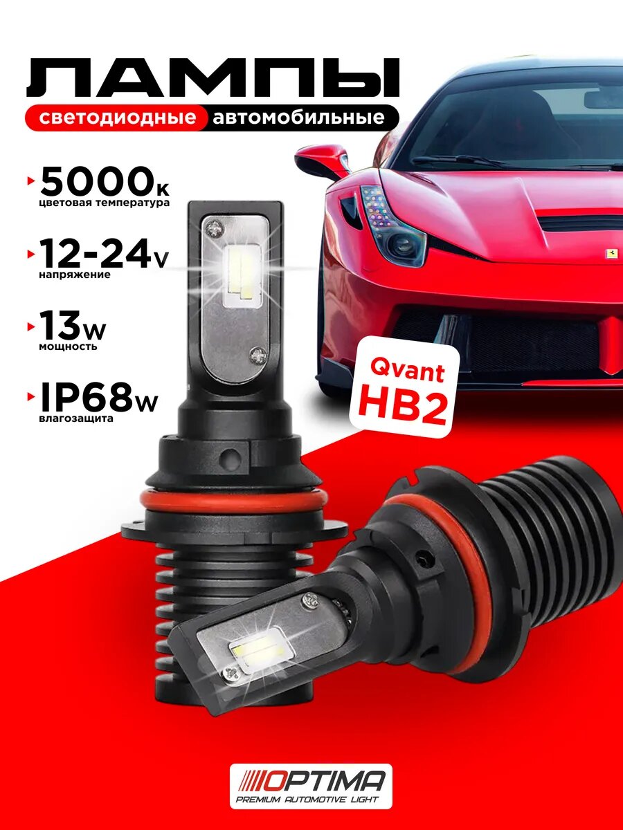 Светодиодные лампы HB2 Optima LED QVANT