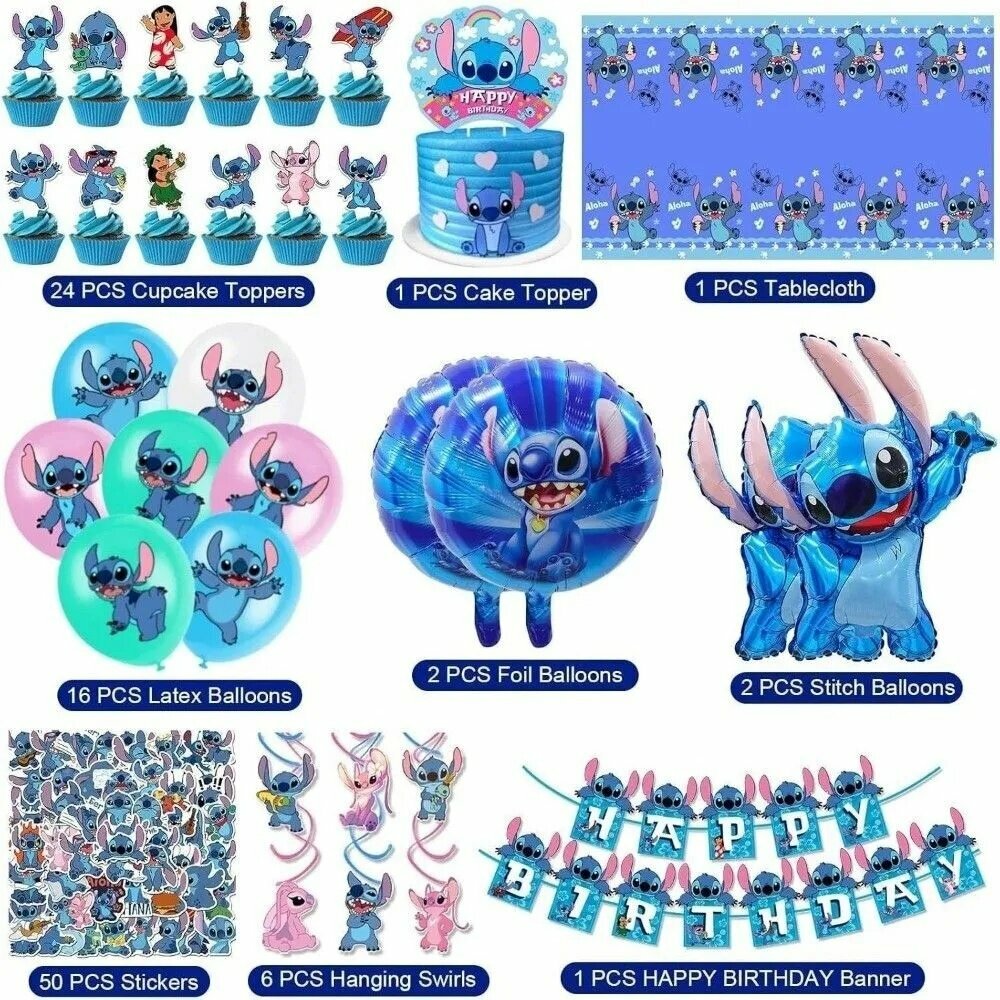 Праздничные принадлежности Stitch