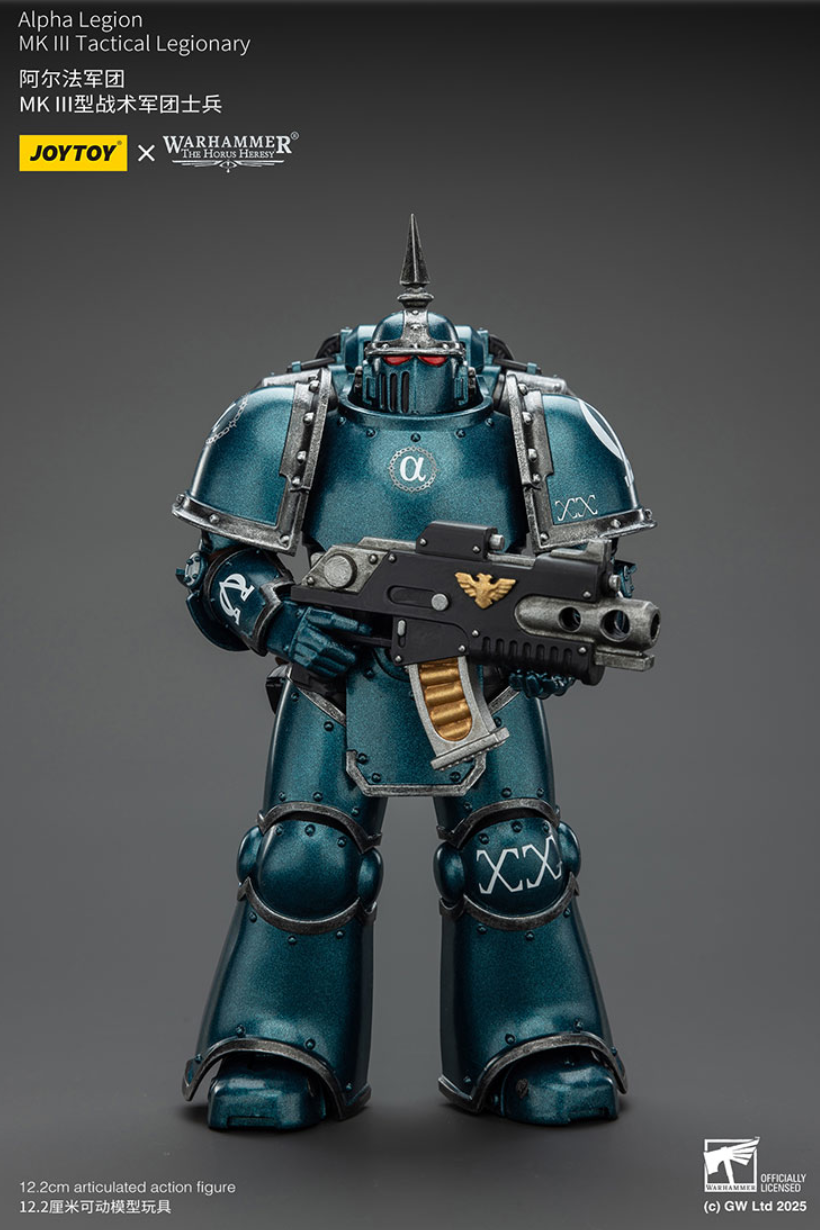 Фигурка JOYTOY Warhammer 40000 Alpha Legion MK III Tactical Legionary