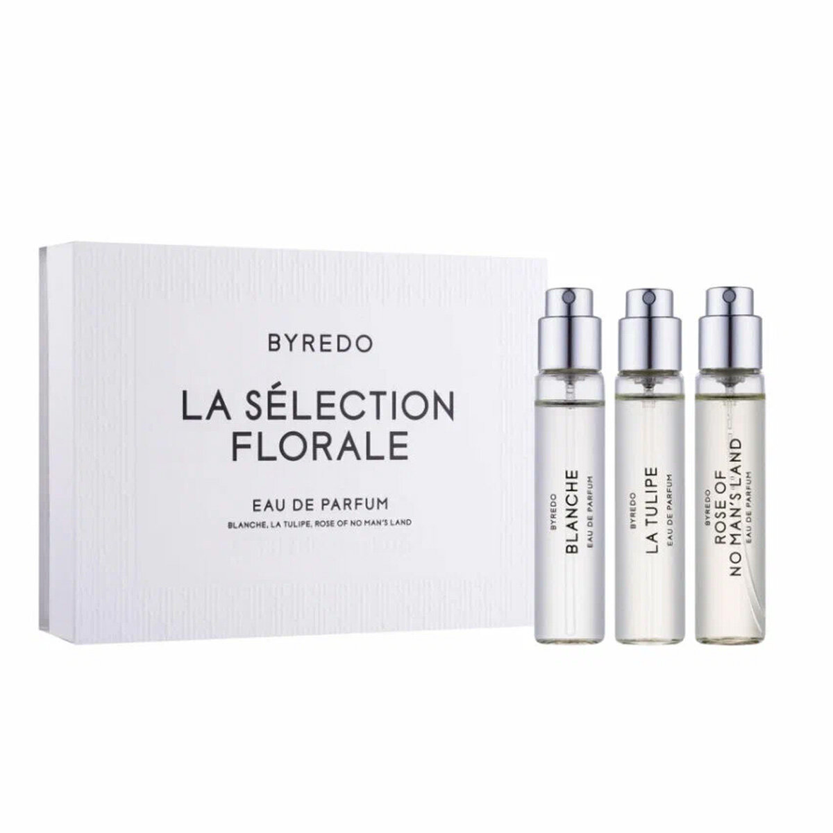 Byredo La Selection Florale Set набор 3*12мл (Blanche + La Tulipe + Rose Of No Man's Land)