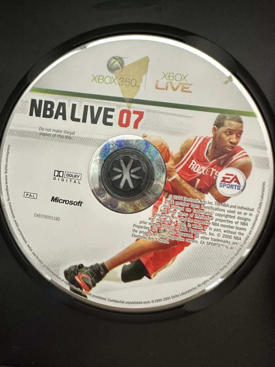Диск с игрой Nba Live 07 для XBox 360 лицензия англ версия