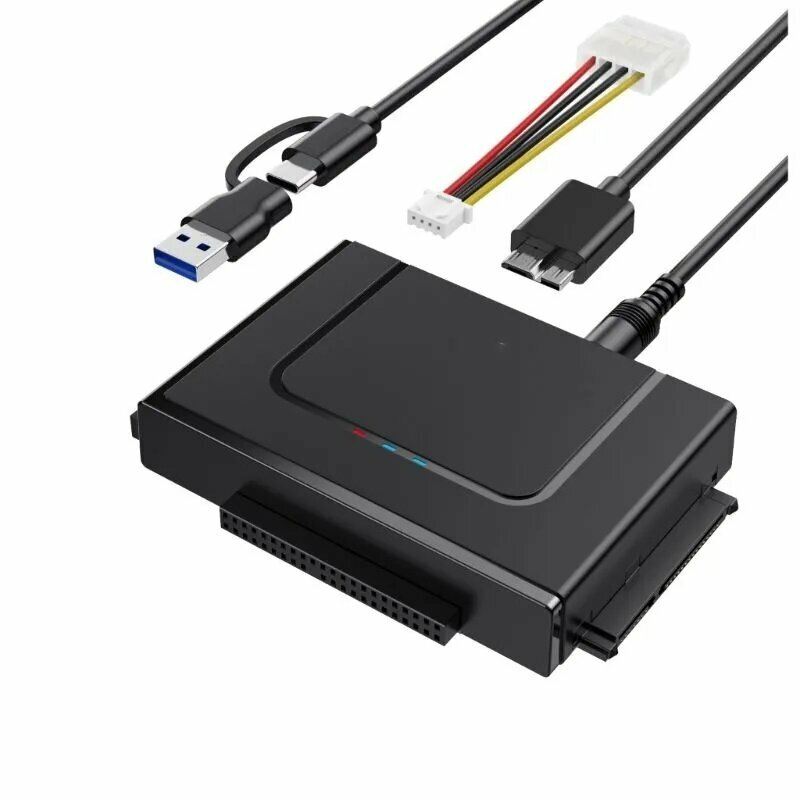 Универсальный USB3.0 к IDE конвертер адаптер для жестких дисков 2.5 и 3.5 дюймов и оптических приводов
