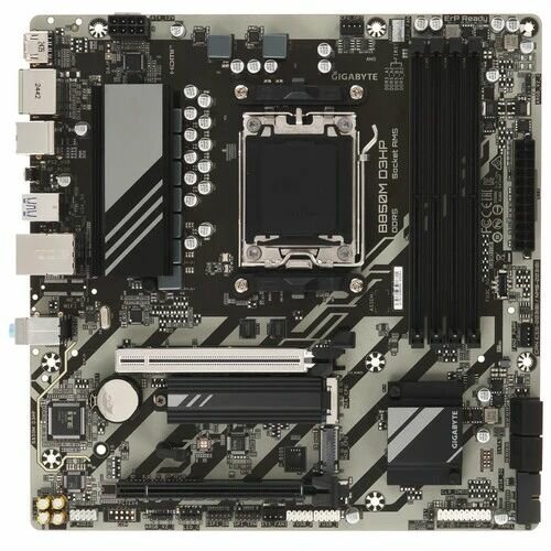 Материнская плата GIGABYTE B850M D3HP - AM5, AMD B850, 4xDDR5-5200 МГц, 1xPCI-Ex16, 2xM.2, Micro-ATX
