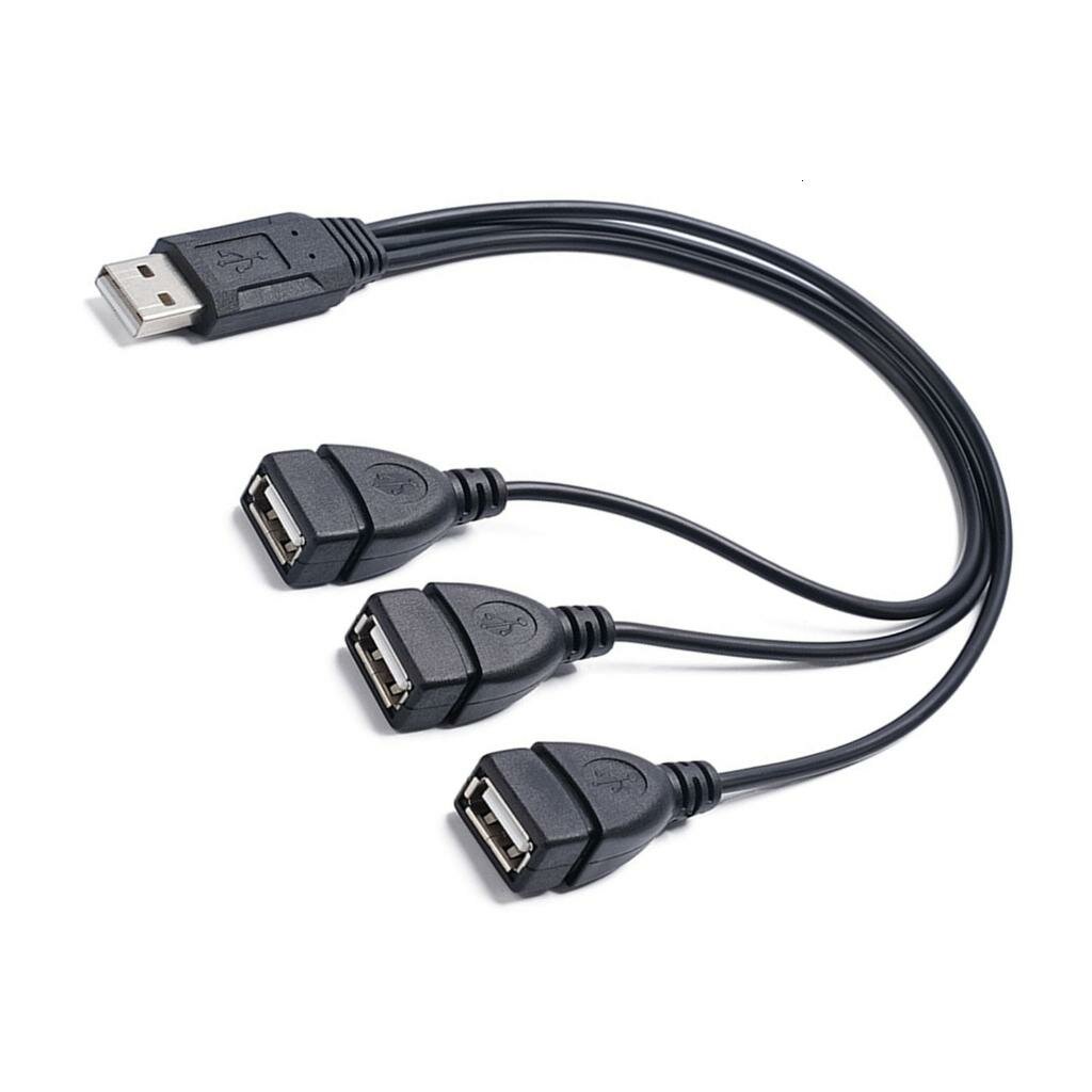 USB 2.0-адаптер-удлинитель с тремя гнездами