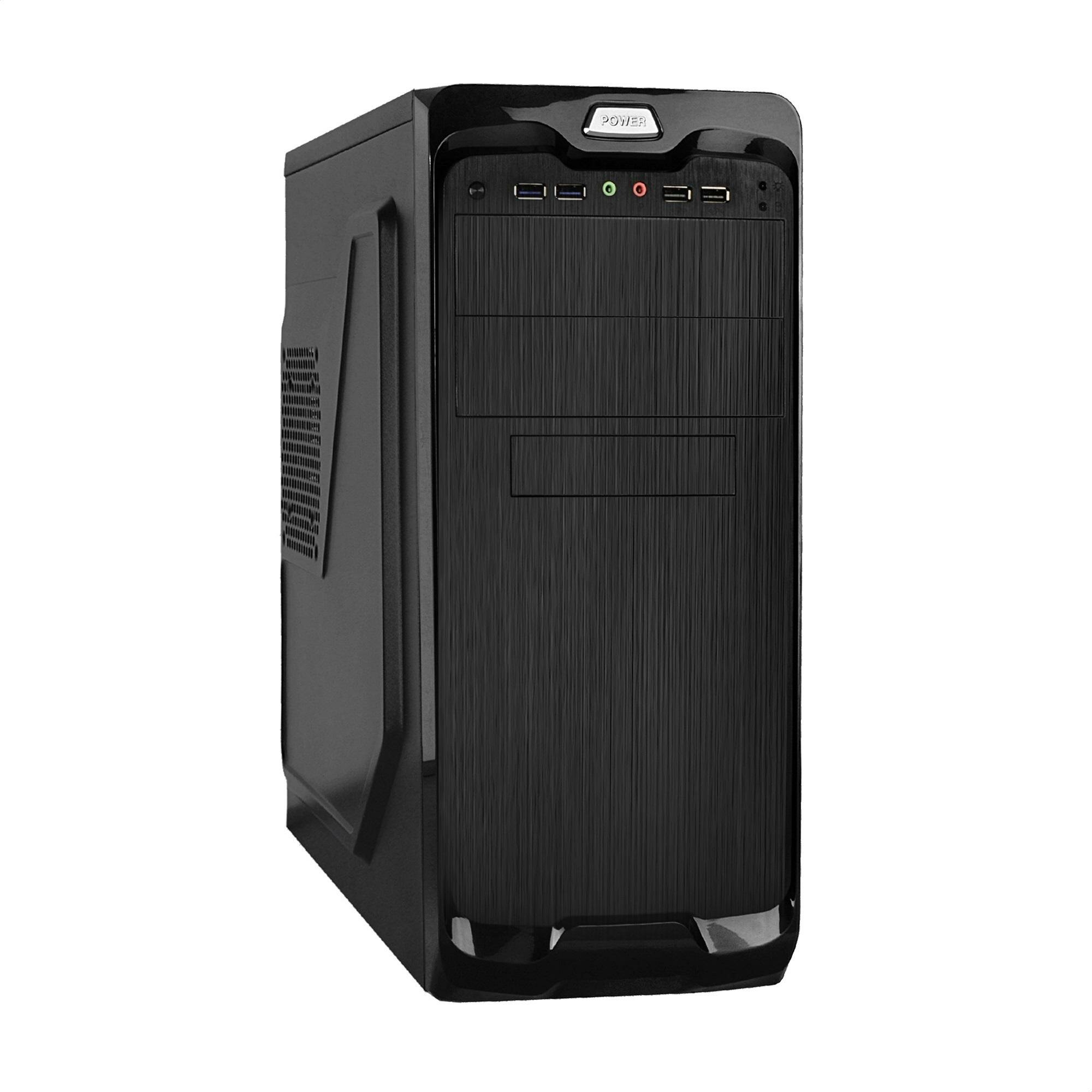 Корпус Miditower ExeGate UN-604-UNS350 (ATX, БП UNS350 с вент. 12см, 2*USB+2*USB3.0, аудио, черный)