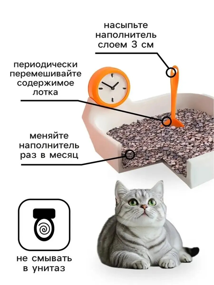 Наполнитель впитывающий для короткошерстных кошек